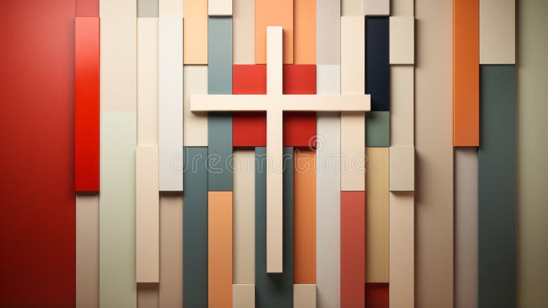Minimalistic Catholic Cross Design Ai Generated Stock Illustration ...