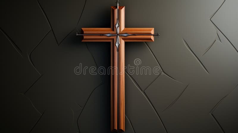 Minimalistic Catholic Cross Design Ai Generated Stock Illustration ...