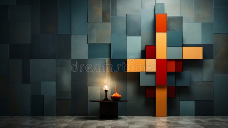 Minimalistic Catholic Cross Design Ai Generated Stock Photo - Image of ...