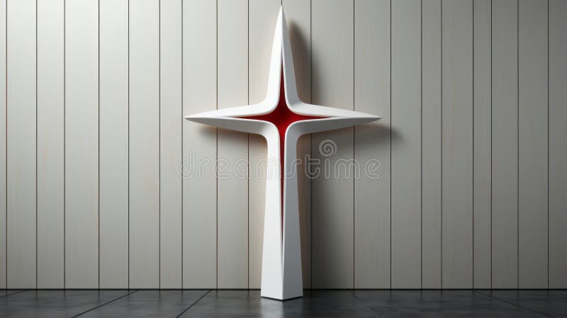 Minimalistic Catholic Cross Design Ai Generated Stock Illustration ...