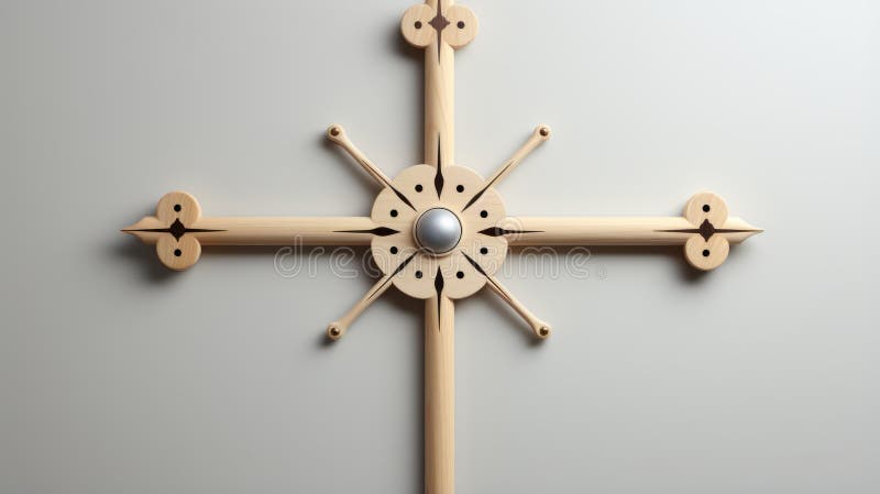 Minimalistic Catholic Cross Design Ai Generated Stock Illustration - Illustration of symbol ...