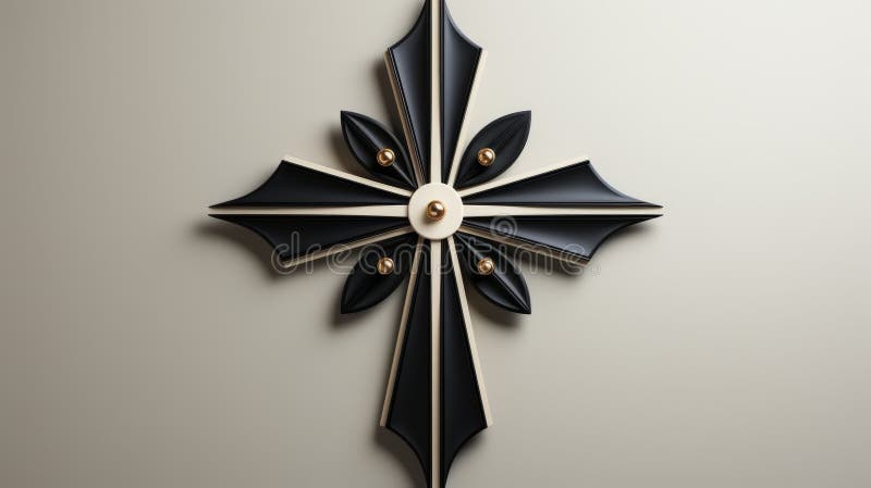 Minimalistic Catholic Cross Design Ai Generated Stock Illustration ...