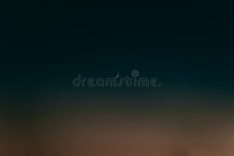 Minimalistic Moon Over a Dark Gradient Stock Image - Image of colours ...