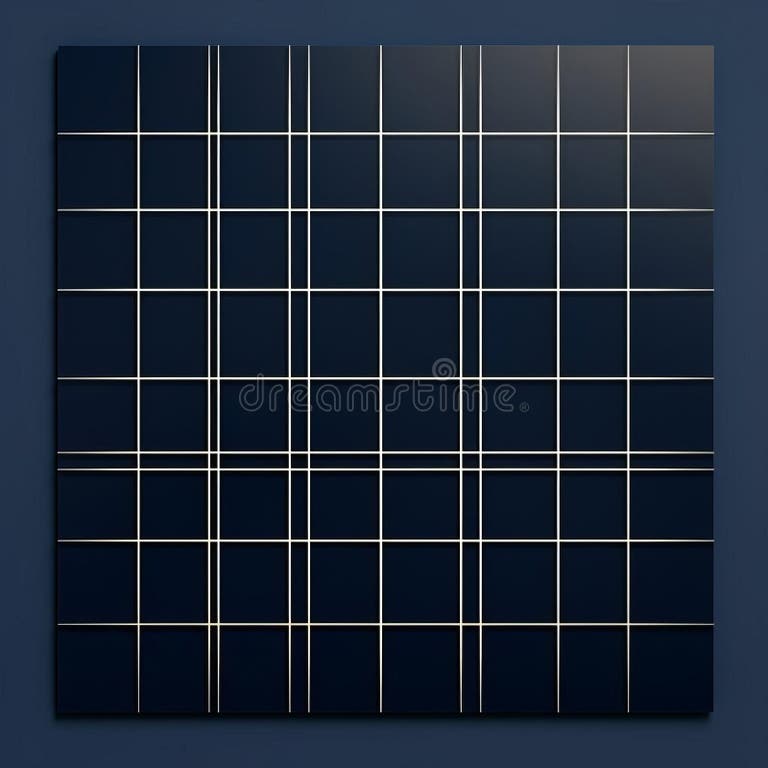 Minimalistic Navy Blue Grid Pattern Canvas Artwork Design Stock ...