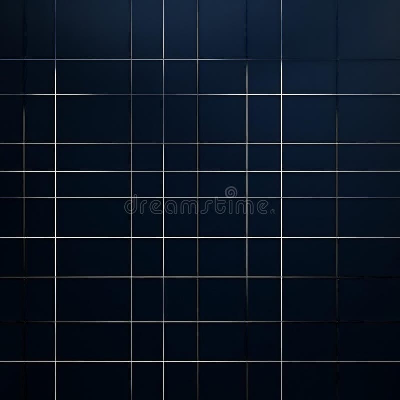 Minimalistic Navy Blue Grid Pattern Design Composition Stock ...