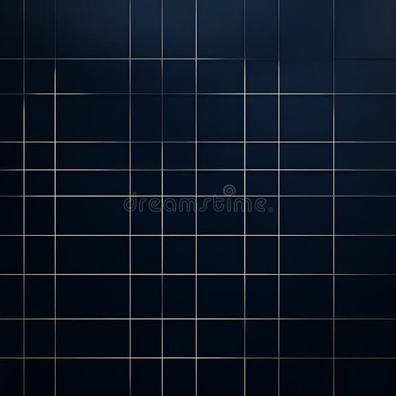Minimalistic Navy Blue Grid Pattern Design Composition Stock ...