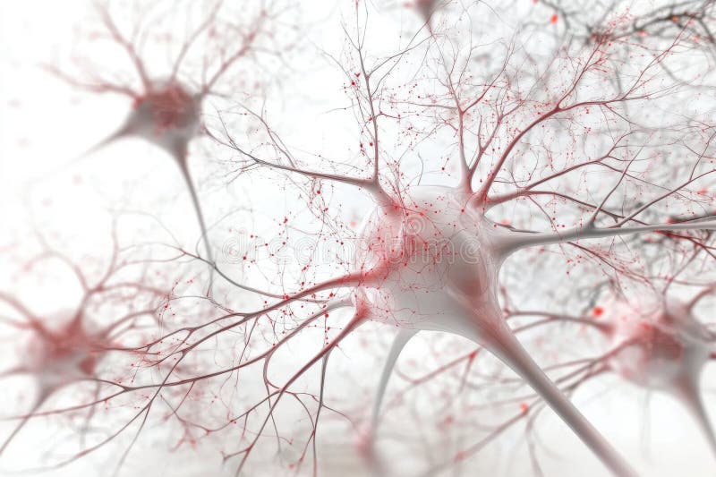 Minimalistic Neuron Flower Concept Art for Scientific Design and ...