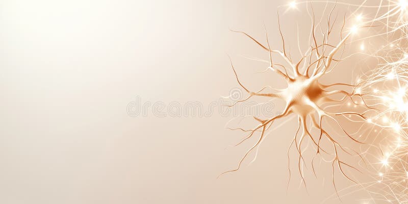 A Minimalistic Neuron Shape Appears Against a Neutral Backdrop ...