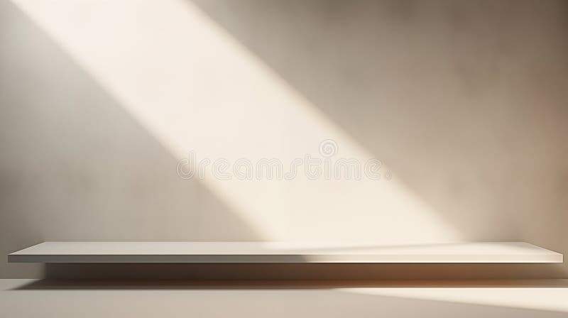 Minimalistic Neutral Tone Gentle Background. Empty Space of Room ...