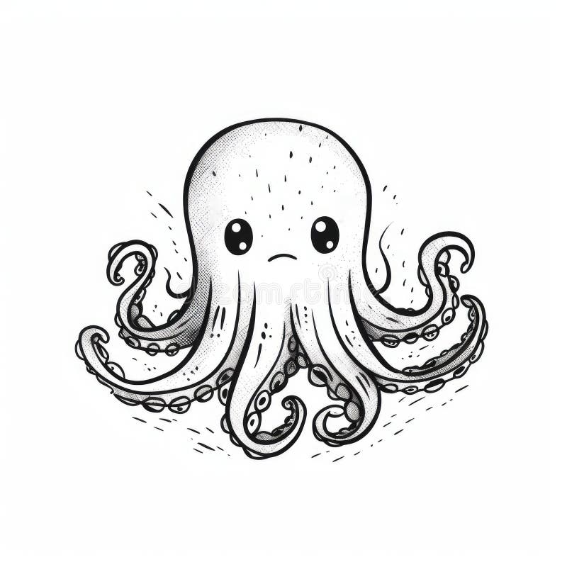 Simple Octopus Tattoo Design
