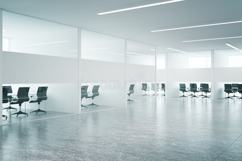 Minimalistic Office Interior Stock Illustration - Illustration of ...