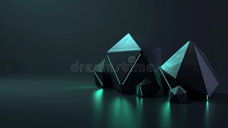 Minimalistic, One Geometric Figure that Represents Technology and ...