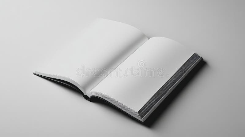 Minimalistic Open Booklet with Limited Content and Understated Design ...
