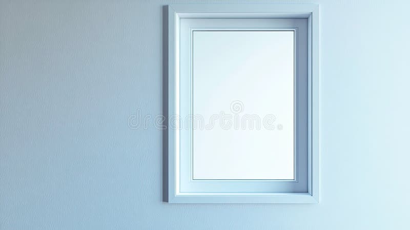 Minimalistic Open Window with a White Background, Symbolizing ...