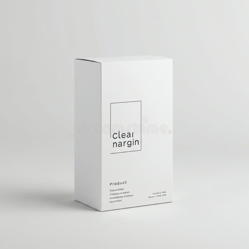 Minimalistic Packaging Design for "clear Margin" Product. the Box is ...