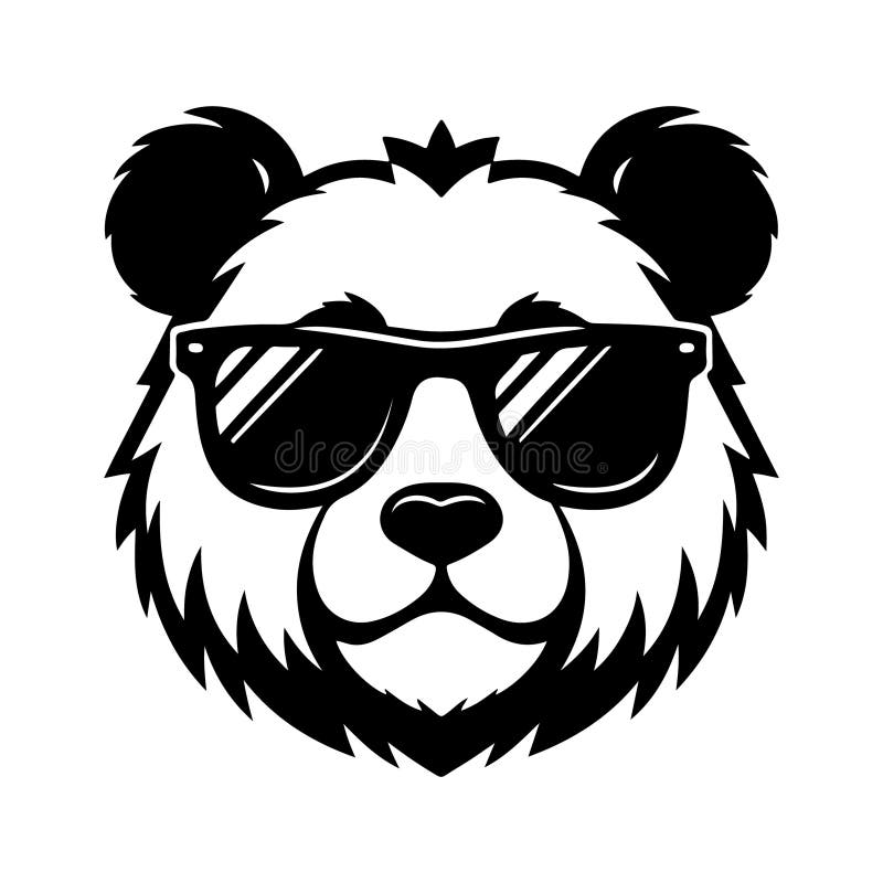 Minimalistic Panda Silhouette Design Stock Illustrations – 238 ...