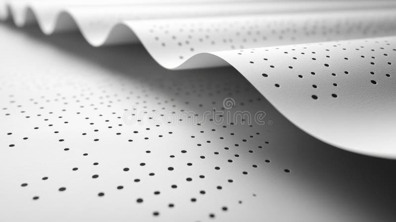 Minimalistic Paper Texture with Perforated Dots Generative AI Stock ...