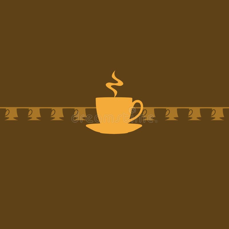 Minimalistic Pattern on Coffee Theme Var1 Stock Vector - Illustration ...