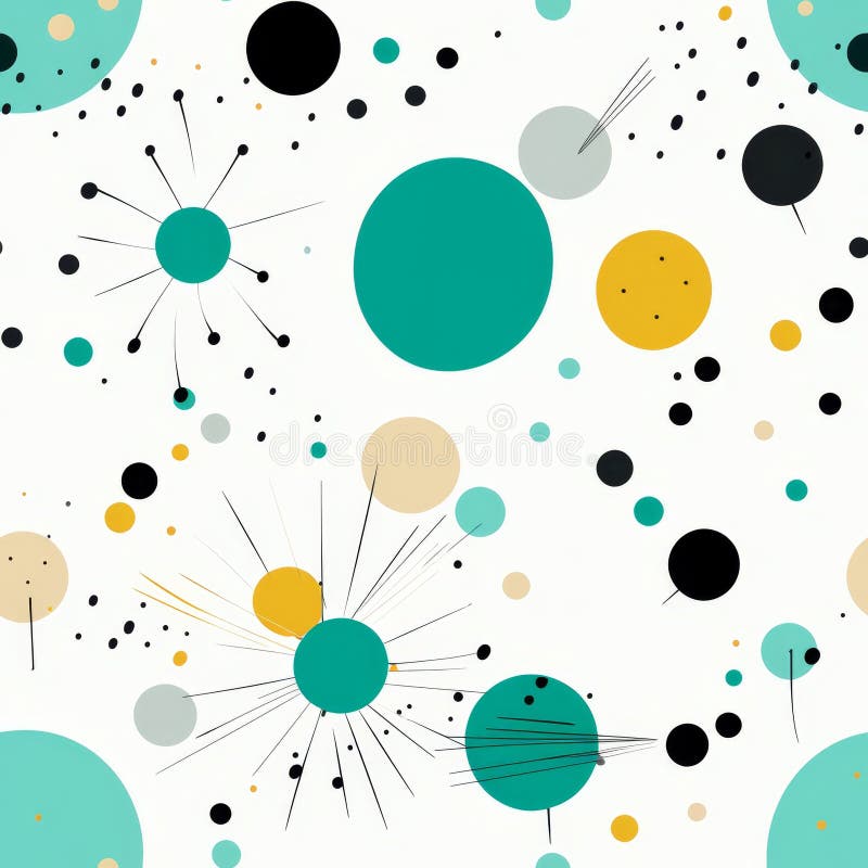 Minimalistic Pattern Design Featuring Repeating Stripes and Dots in Two ...