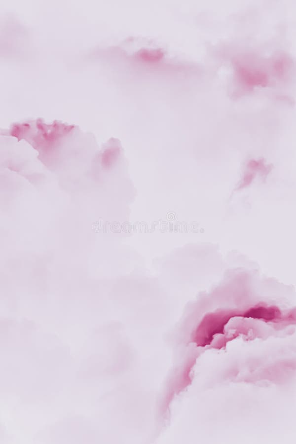 Minimalistic Pink Cloudy Background As Abstract Backdrop, Minimal ...