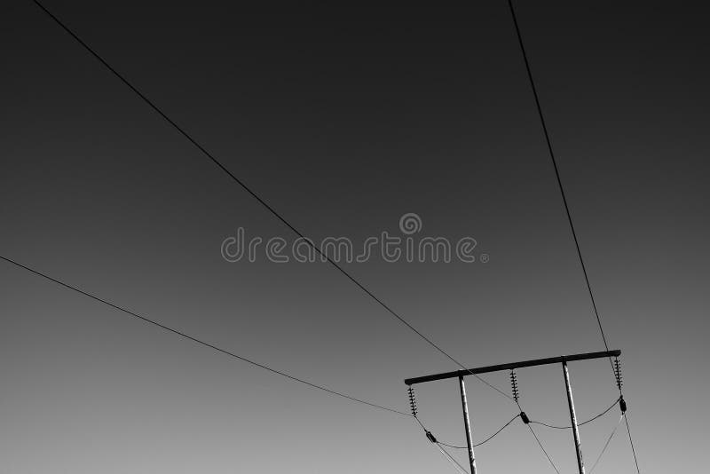 Minimalistic Power Line Background Stock Photo - Image of north, focus ...