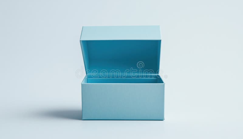 Minimalistic Presentation of an Unwrapped Gift Box on a White ...