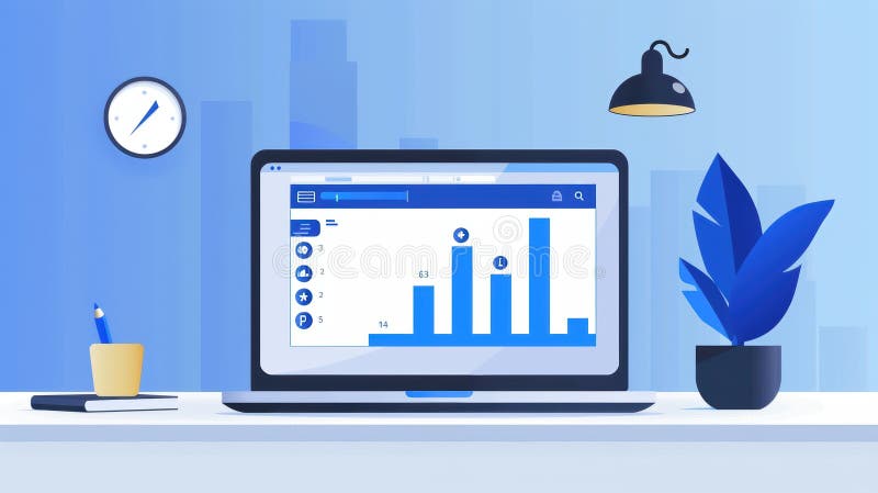 Minimalistic Progress Bar for Time Management Apps on Modern Workspaces ...