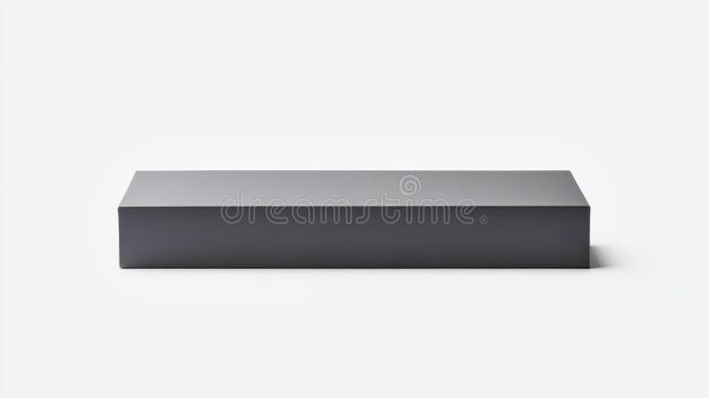 Minimalistic Rectangular Grey Box Packaging Mockup with Clean Design ...