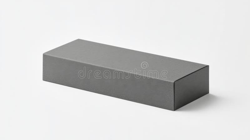 Minimalistic Rectangular Grey Box Packaging Mockup Sharp Edges Clean ...