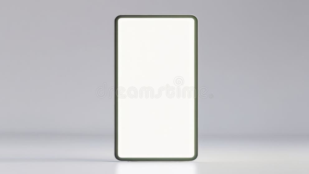 A Minimalistic, Rectangular Light Panel Emits a Soft, Even Glow, Framed ...