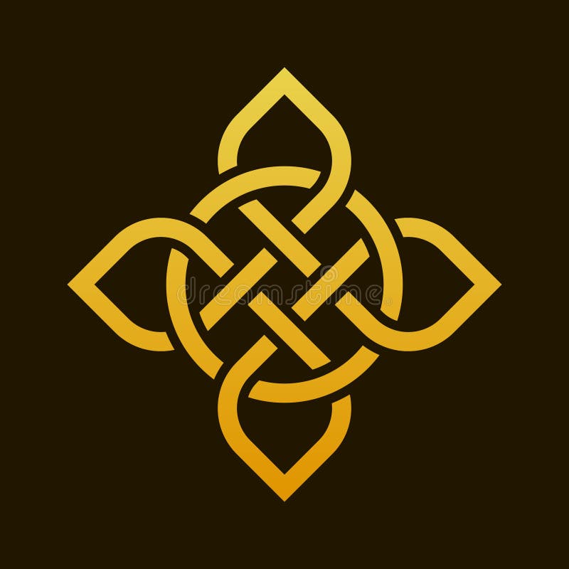Rhomboid Sign of Element of Scandinavian or Celtic Pattern Stock ...