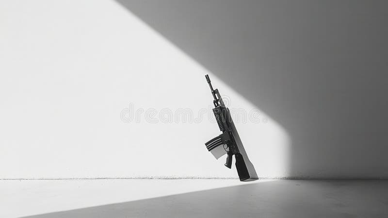 Minimalistic Rifle in Dramatic Lighting Stock Photo - Image of rifle ...