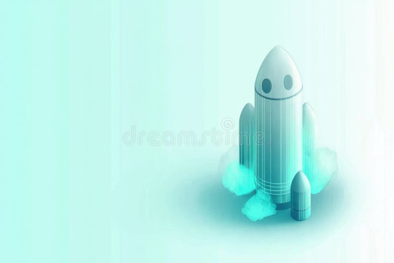 Minimalistic Rocket Design with Futuristic Appeal for Innovative ...