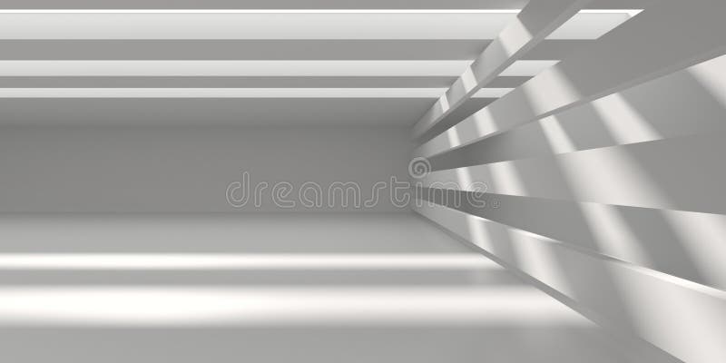 Minimalistic Room Space. White Clean Empty Architecture Interior Stock ...