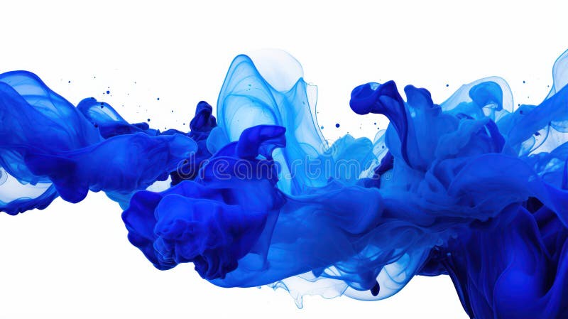 Minimalistic Royal Blue Ink Background AI Generated Stock Illustration ...