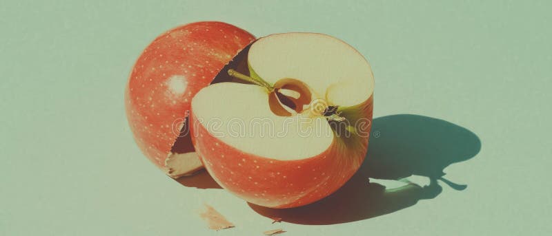 Apple Textures Inside Six Triangle Shapes Stock Photo - Image of ...