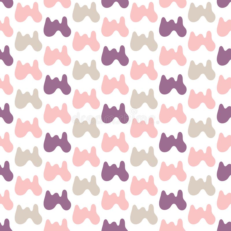 Minimalistic Seamless Pattern. Simple Organic Shape Stock Vector ...