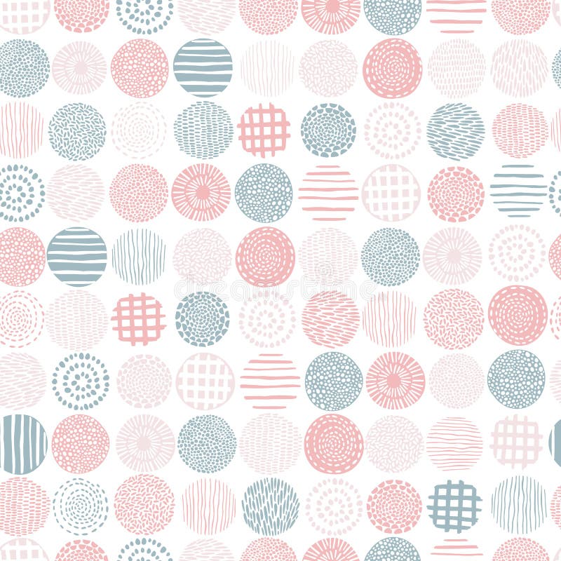 Scandinavian Minimalist Seamless Pattern with Hand Drawn Leaves ...