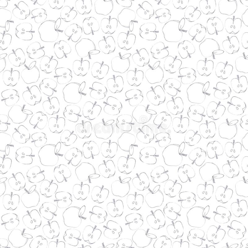 Minimalistic Seamless Pencil Drawing on a White Background. Seamless ... Minimalistic Seamless Pencil Drawing on a White Background. Seamless ...