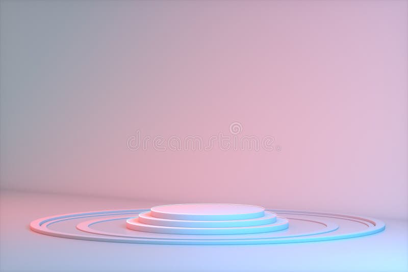 Minimalistic Showcase with Empty Space. Design for Product Presentation ...