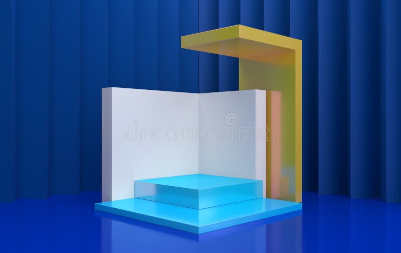 Minimalistic Showcase with Empty Space. Design for Product Presentation ...