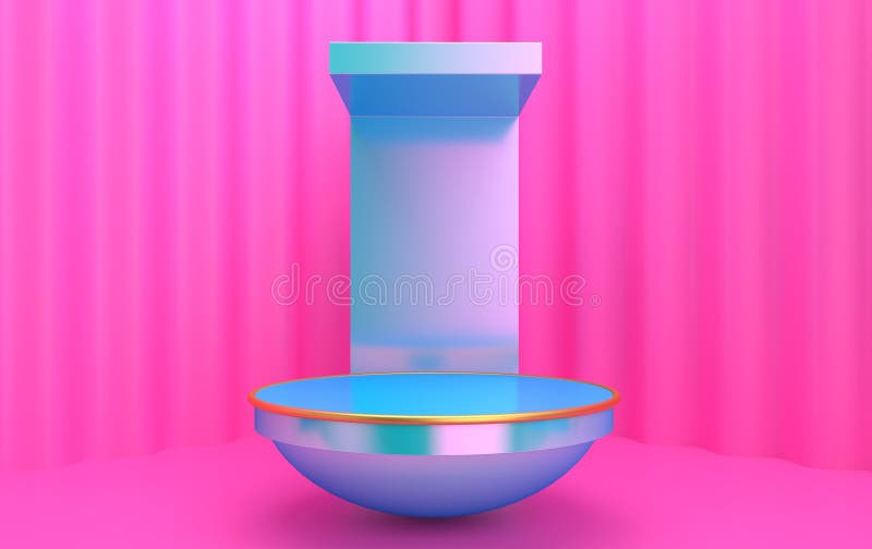 Minimalistic Showcase with Empty Space. Design for Product Presentation ...