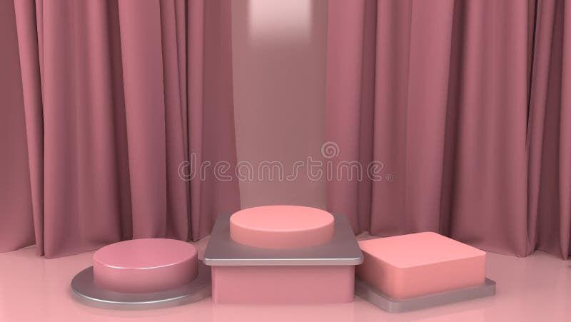 Minimalistic Showcase with Empty Space. Design for Product Presentation ...