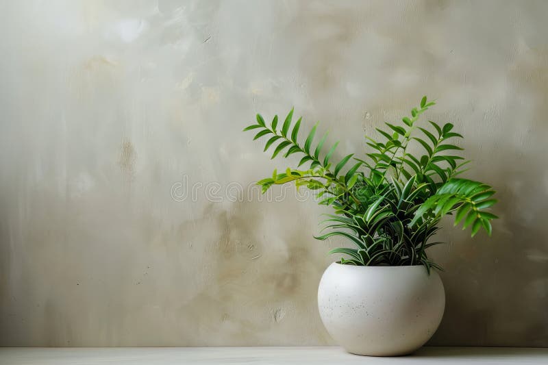 Minimalistic Simple Greenery Setup Stock Illustration - Illustration of ...