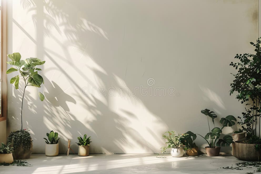 Minimalistic Simple Greenery Setup Stock Illustration - Illustration of ...