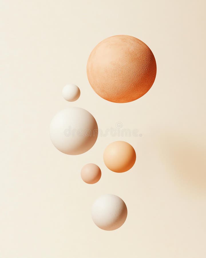 Minimalistic Spheres in Soft Colors Create a Serene and Modern Visual ...