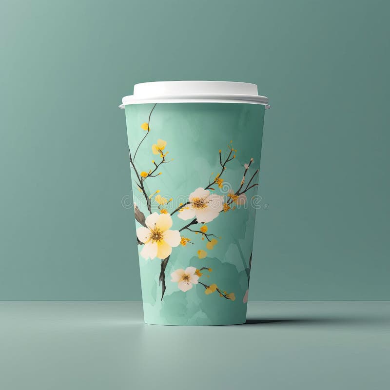 Minimalistic Spring Themed Paper Cup Stock Illustrations – 22 ...