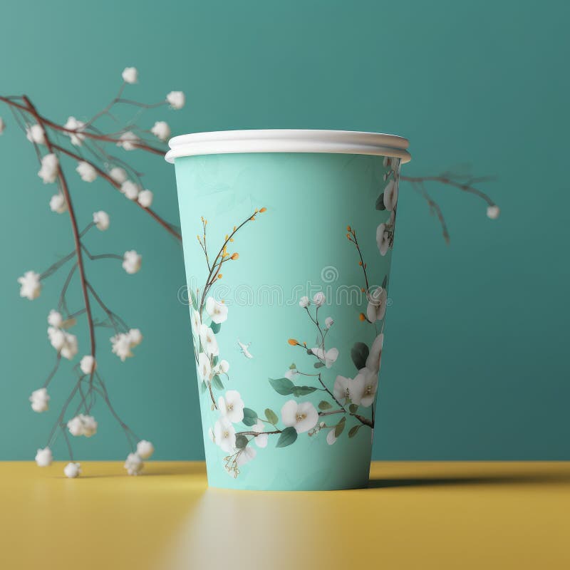 Minimalistic Spring Themed Paper Cup Stock Illustrations – 22 ...
