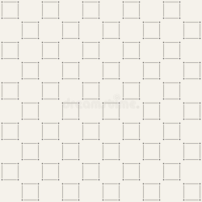Minimalistic Square Pattern. Stock Vector - Illustration of endless ...