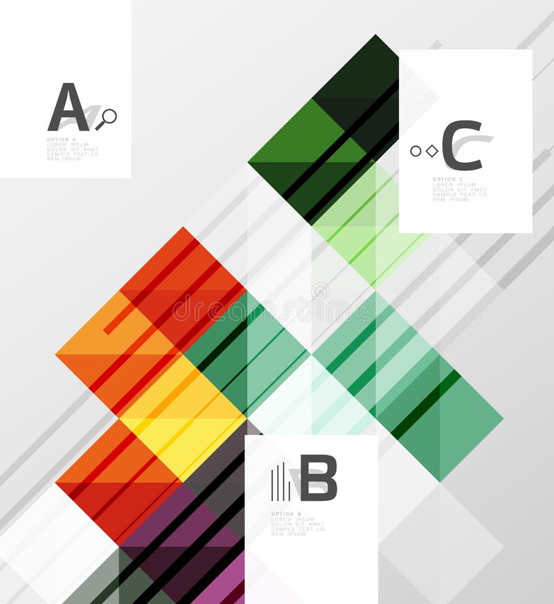 Minimalistic Square Shapes Abstract Background Stock Illustration ...